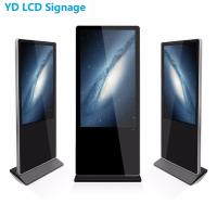 China Ultrathin Floor Stand LCD Touch Screen Kiosk 55 Inch Android Operating System for sale