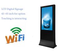 China HD Interactive Digital Signage Display , 49'' Floor Standing Digital Display for sale