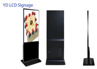 China 43 Inch Floor Standing LCD Advertising Display With Antistatic Hardened Metal Shell for sale