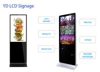China 43 Inch Floor Standing LCD Advertising Display With Antistatic Hardened Metal Shell for sale