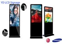 China 43 Inch Floor Standing LCD Advertising Display With Antistatic Hardened Metal Shell for sale