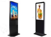 China Indoor Self Standing Advertising Board LCD Touch Screen Totem for sale