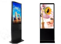 China Indoor Self Standing Advertising Board LCD Touch Screen Totem for sale