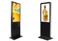 China Indoor Self Standing Advertising Board LCD Touch Screen Totem for sale