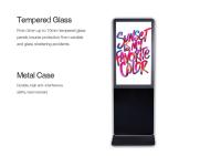 China Remote Control Wifi Android 43 Inch Indoor Floor Standing Advertising Lcd Touch Screen Digital Signage Totem Kiosk for sale
