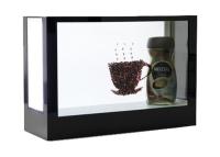 China 55'' Clear Lcd Display Box True Multi Touch Toughened Safety Glass Material for sale