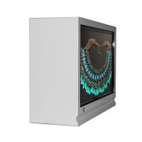 China 55'' Clear Lcd Display Box True Multi Touch Toughened Safety Glass Material for sale