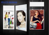 China Advertising Ceiling Mount Indoor Digital Signage With Tempered Safety Glass for sale