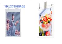 China Advertising Ceiling Mount Indoor Digital Signage With Tempered Safety Glass for sale