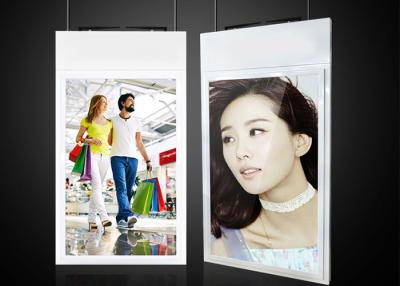 China Double Sided HD Advertising Kiosks Displays 43-55 Inch Hanging Installation for sale