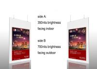 China Double Sided HD Advertising Kiosks Displays 43-55 Inch Hanging Installation for sale