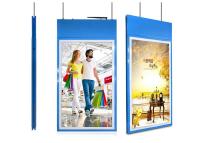 China Double Sided HD Advertising Kiosks Displays 43-55 Inch Hanging Installation for sale