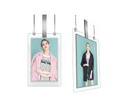 China Double Side Hanging LCD Advertising Display 55 Inch With Tempered Glass for sale
