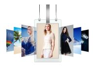 China Double Side Hanging LCD Advertising Display 55 Inch With Tempered Glass for sale