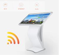China K Shape Floor Standing Digital Signage Information Kiosk Auto Loop Display for sale