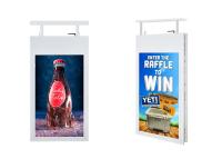 China Double Sided Digital Window Display Screens 1080P Full HD Resolution for sale