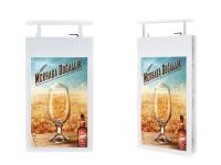 China Hanging Double Side LCD Digital Signage Customized Color For Indoor Advertising for sale