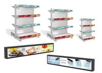 China Shelves LCD Indoor Digital Signage High Brightness 700 Nits Display For Retail Store for sale