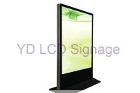 China All In One PC LCD Digital Signage Floor Stand For Information Checking for sale