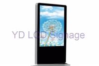 China All In One PC LCD Digital Signage Floor Stand For Information Checking for sale