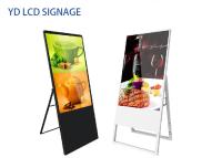 China 32'' Floor Standing Digital Signage , Stand Alone Digital Signage 500cd/m2 for sale