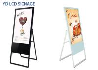 China 32'' Floor Standing Digital Signage , Stand Alone Digital Signage 500cd/m2 for sale
