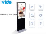 China Free Standing Indoor Digital Signage Totem Interactive 350cd/m2 Touch Screen 43'' for sale