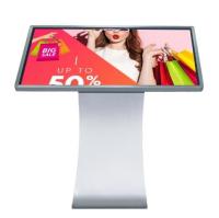 China Information Kiosk 500 Nits 43 Inch Freestanding LCD Signage for sale