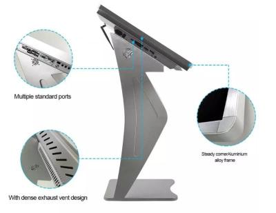 China Information Kiosk 500 Nits 43 Inch Freestanding LCD Signage for sale