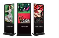China 85'' Electronic Digital Monitor Vertical LCD Screens TV Stand Alone Advertising Display for sale