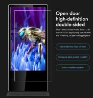 China 43inch/55inch android floor stand lcd touch screen advertising digital display player for advertising for sale
