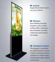 China 55 Inch android LCD AD Display Indoor Kiosk Stand Alone Digital Signage with Android Operation System for sale