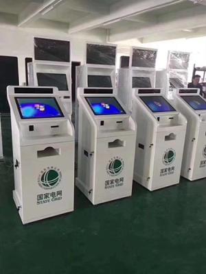 China Tempered Glass 300W 350cd/m2 Interactive Touch Screen Kiosk for sale