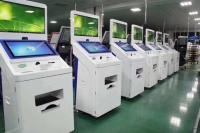 China Tempered Glass 300W 350cd/m2 Interactive Touch Screen Kiosk for sale