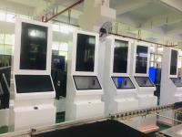 China Tempered Glass 300W 350cd/m2 Interactive Touch Screen Kiosk for sale