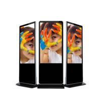 China Floor Standing LCD Display Touch Screen Indoor Android Advertising TV Sinage Digital Information Retail Totem for sale