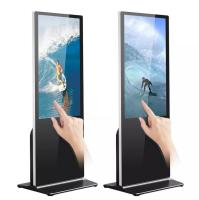 China 43 inch Floor Standing Advertising Touch LCD display with Network Wifi 3G For Shop and Bank for sale