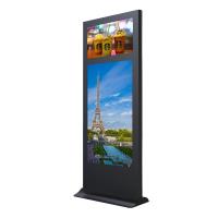 China Indoor Advertising LCD Kiosk Portable High Definition Floor Standing Digital Signage for sale