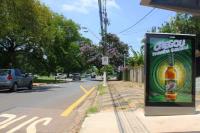 China 55 inch 1920x1080P 2500 Nits Outdoor Digital Signage for Bus Stop for sale