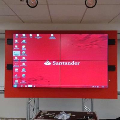 China Indoor Splicing Screen Video Wall Display Wifi/3G/4G High Brightness LCD Media Screen With Remote Control for sale