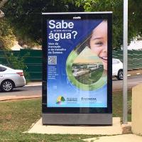 China 49 Inch Floor Standing Double Sides Outdoor Totem Digital Signage for sale