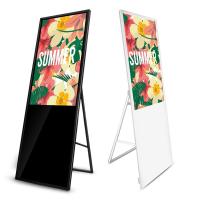 China Popular indoor 43 Inch Portable Ultra Thin Lcd Poster Advertising Kiosk for sale