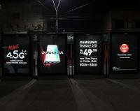 China 65 Inch Outdoor Floor Standing Digital LCD Signage With 2500 Nits Brightness for sale