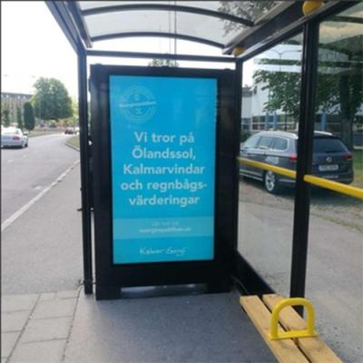 China Factory Direct Sale High Quality 75 inch ip65 outdoor digital signage for bus shelter for sale