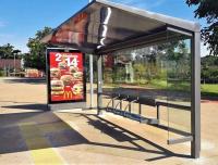 China Cost-Effective 55 Inch Outdoor Digital Ads Signage 2500nits Brightness A For Bus Shelter for sale