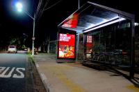 China 55 Inch Outdoor Triple Digital Signage Standing Drive-thru Boards Lcd Display for sale