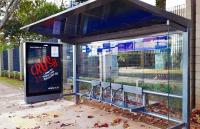 China China Hot 55 Inch Outdoor Digital Ads Signage 2500nits Brightness A For Bus Shelter for sale