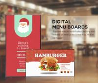 China Ultra Narrow Bezel 32 Inch Lcd Digital Menu Board For KFC Fastfood Shop for sale
