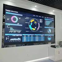 China DVI VGA 3.5mm Bezel Lcd Wall Panel 55 Inch Tempratured Glass for sale