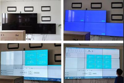 China Origianl LG 1.7mm Bezel 55 Inch 4x3 Zero Bezel Video Wall 300 Nits Brightness for sale